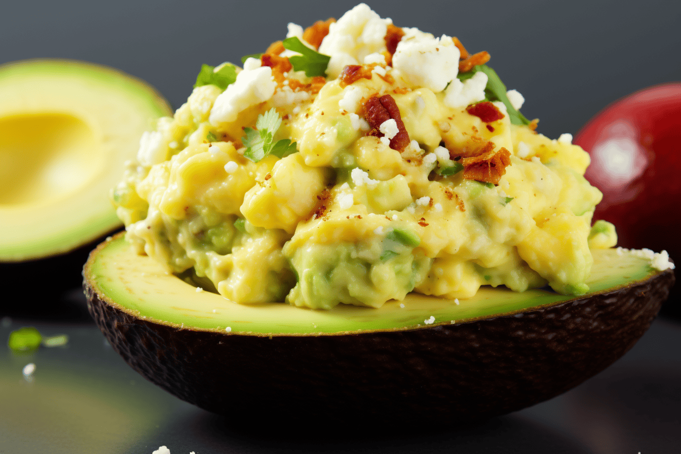 Keto Breakfast Stuffed Avocado - Lazy Keto App