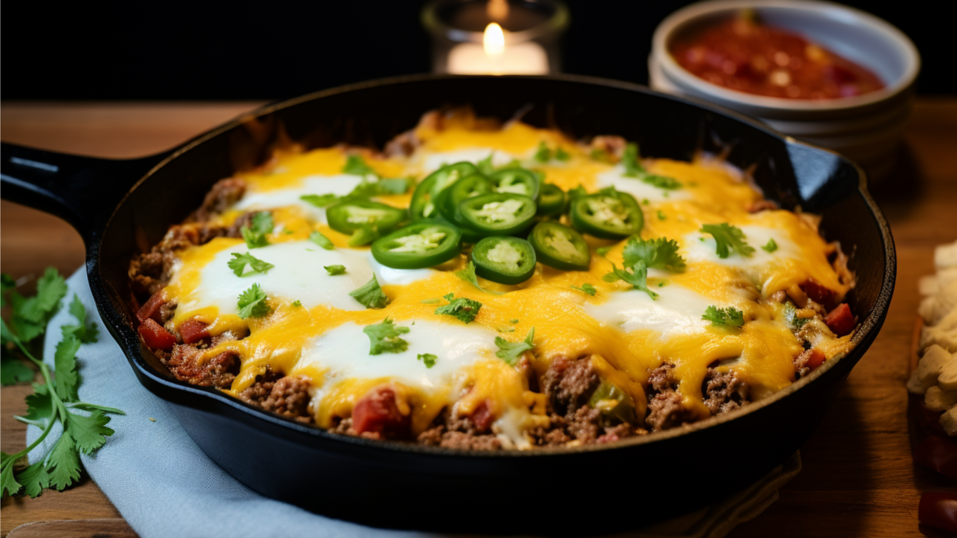 Keto Spicy Beef Tex-Mex Casserole - Lazy Keto App